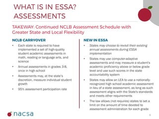 The Every Student Succeeds Act (ESSA) and Authorizing (Part I) | PDF