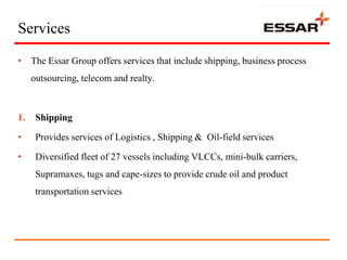 Essar group (g1) | PPTX