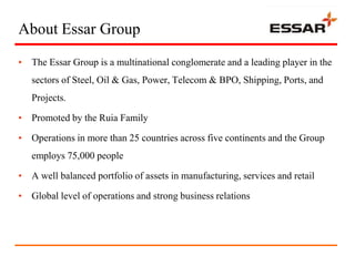 Essar group (g1) | PPTX