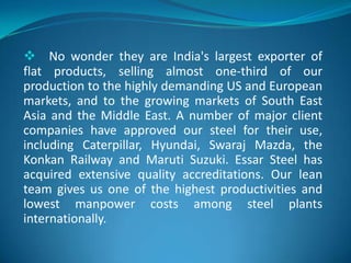 Essar profile by amit andarpa | PPT