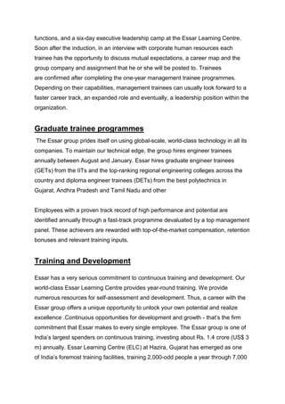 Essar steel | DOCX