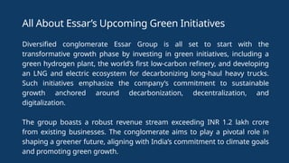 Essar Vision for Greener Cities nature energy | PPT