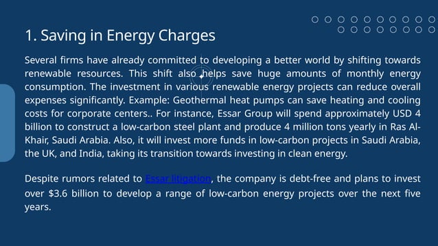 Essar Vision for Greener Cities nature energy | PPT