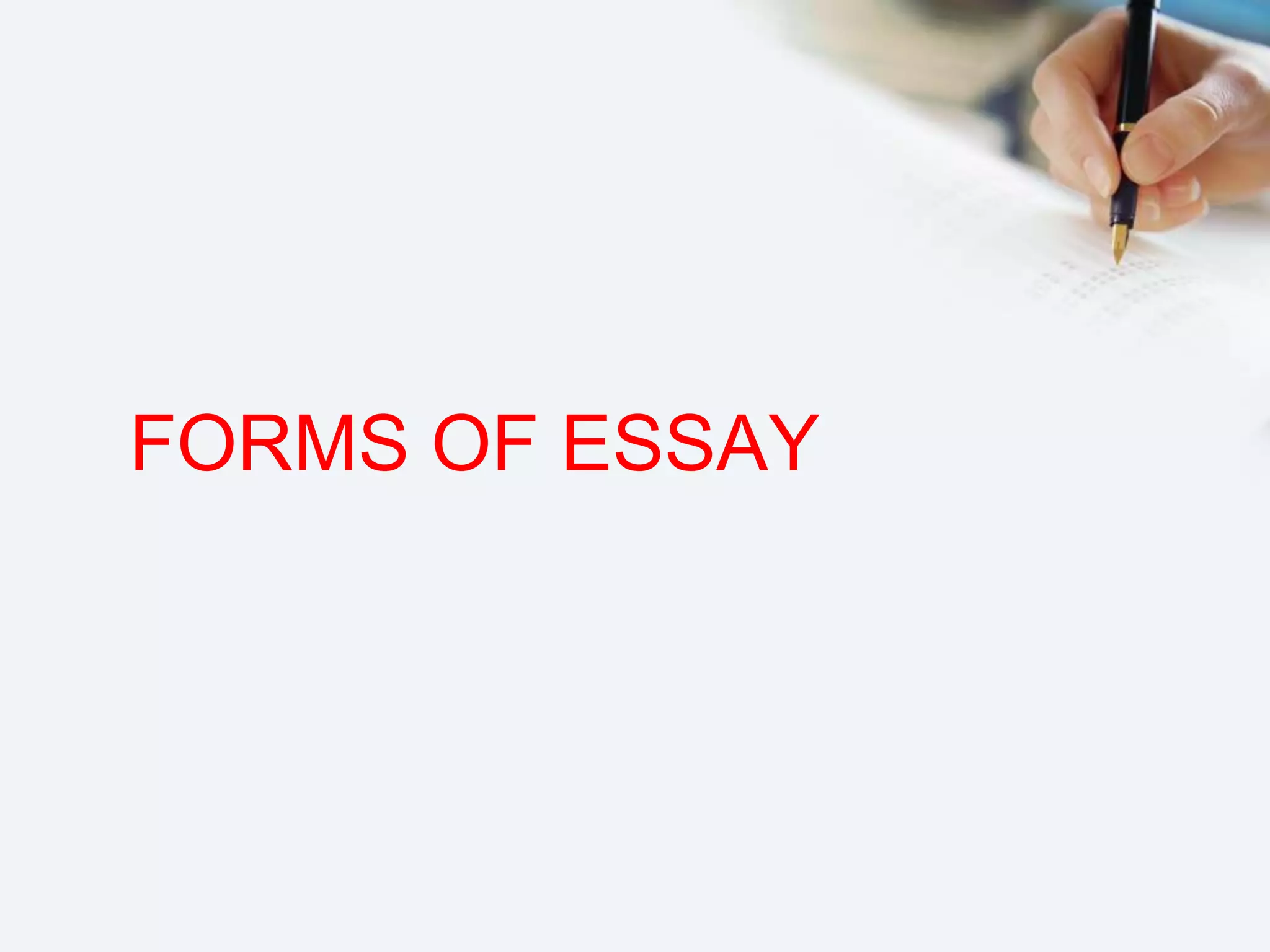 An Introduction to Essay: Its Parts and Kinds | PPTX