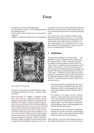 Essay | PDF