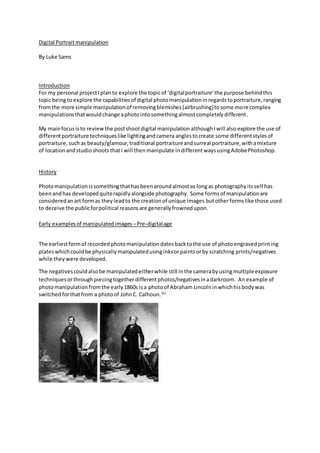 Photography Unit 3 Essay | DOCX