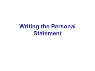 How to write a Personal Essay for College | PPT | Educational ...
