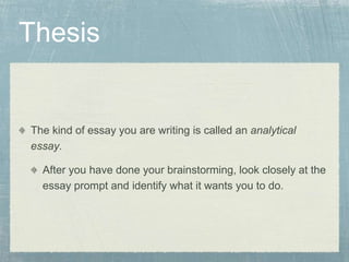 Academic writing - elements of an academic essay | PPT | Homework and ...