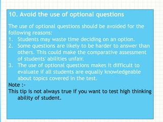 Essay Question -assessment | PPTX