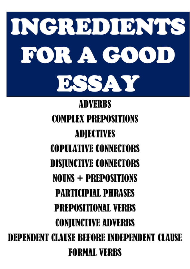 ESSAY INGREDIENTS | PDF