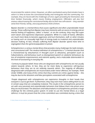 Mental Health in Corrections | PDF