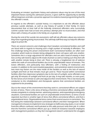 Mental Health in Corrections | PDF
