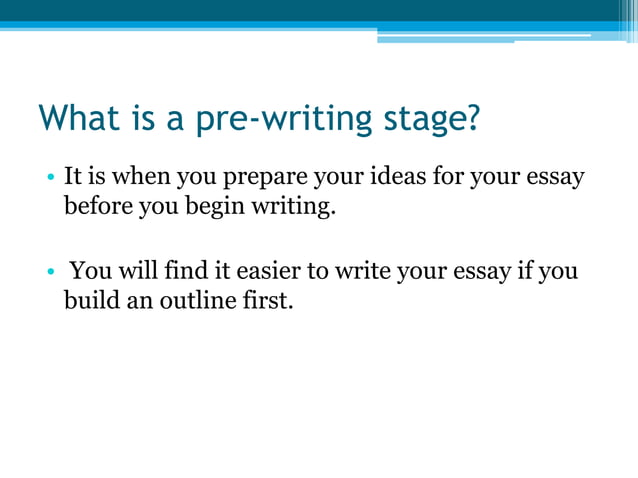Essay pre-writing steps | PPT
