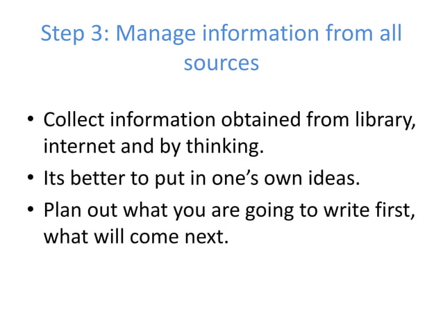 steps of article writing | PPT