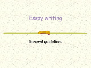 Essay Writing | PPT