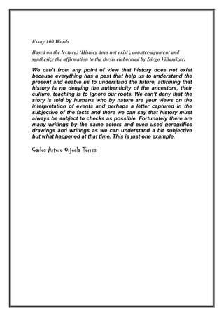 Essay 100 words i | PDF