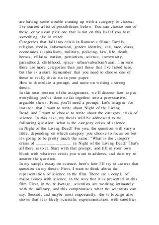 Essay 1 Assignment explanation and overviewIntroduction and firs | PDF