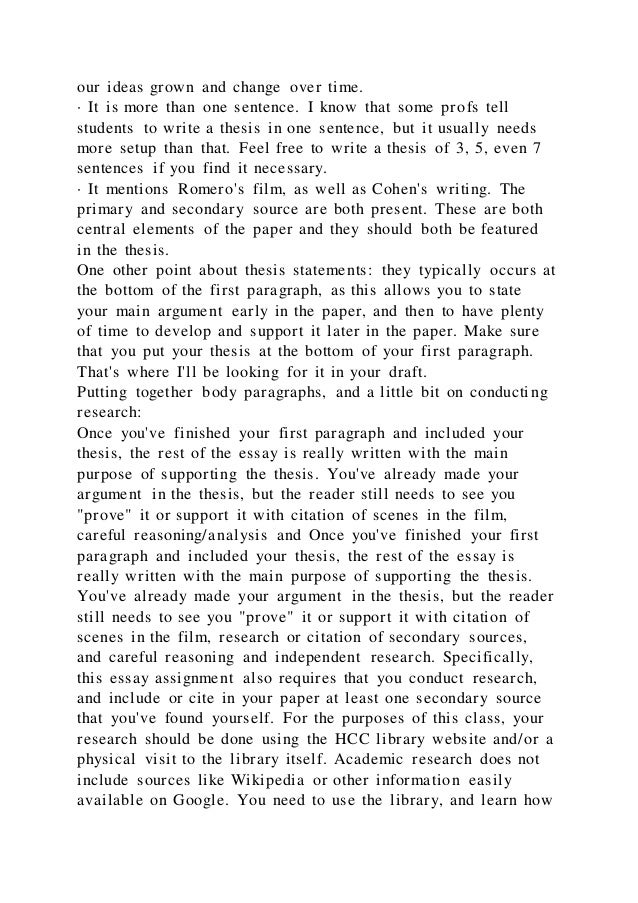 Essay 1 Assignment explanation and overviewIntroduction and firs | PDF