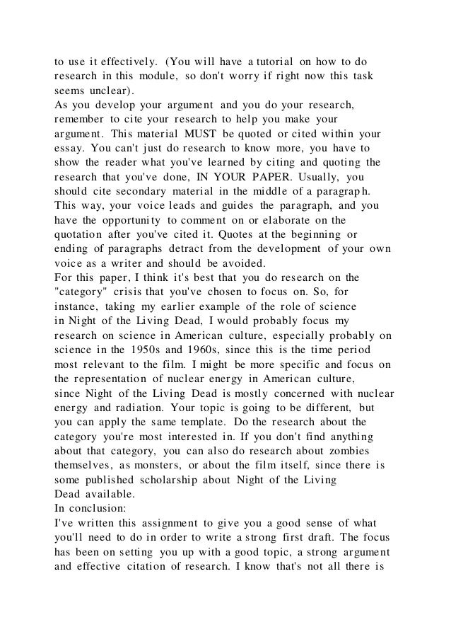 Essay 1 Assignment explanation and overviewIntroduction and firs | PDF