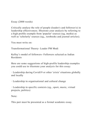 Essay (2000 words)Critically analyse the role of people (lea.docx