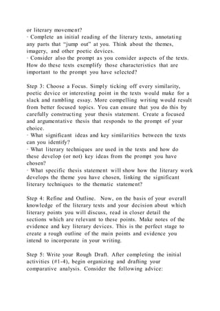 Essay 2 Comparative Literary AnalysisENGL 2327 Survey of Ame | DOCX ...