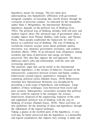 Essay 2 ir international relations theory.professo | PDF