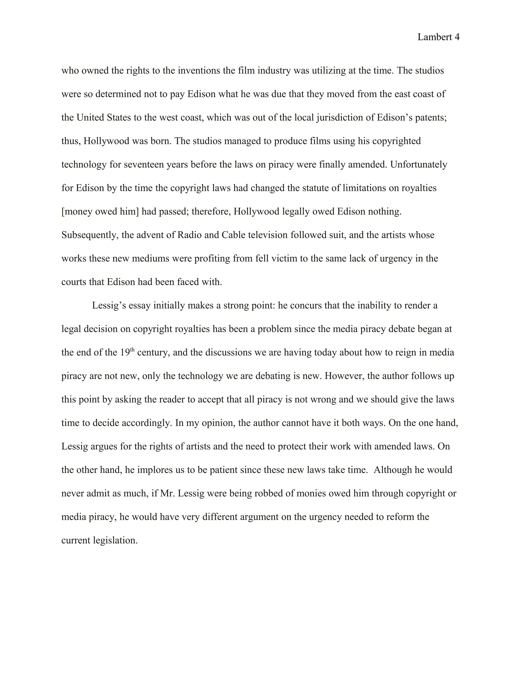 Essay 2: Text Analysis Final Draft 20 June 2012 | PDF