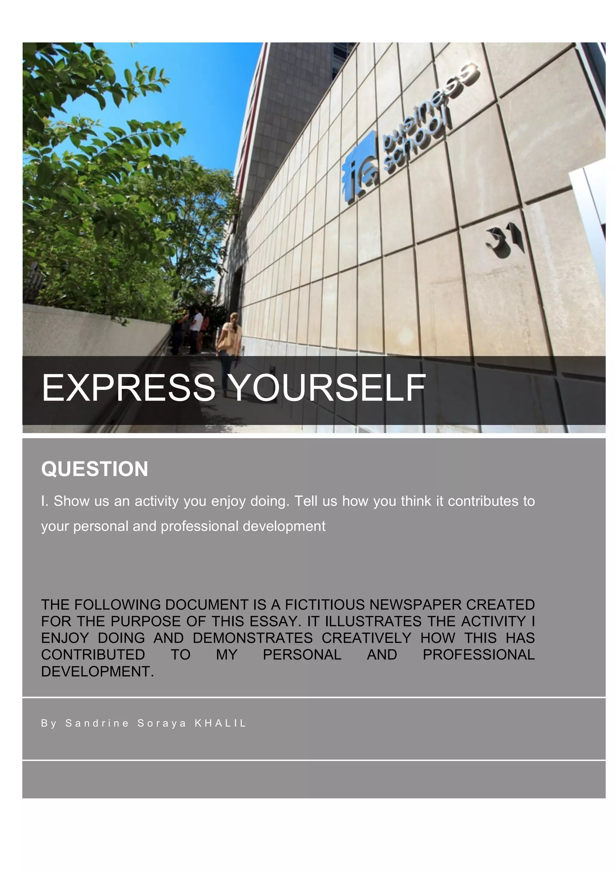 IE Express yourself | PDF