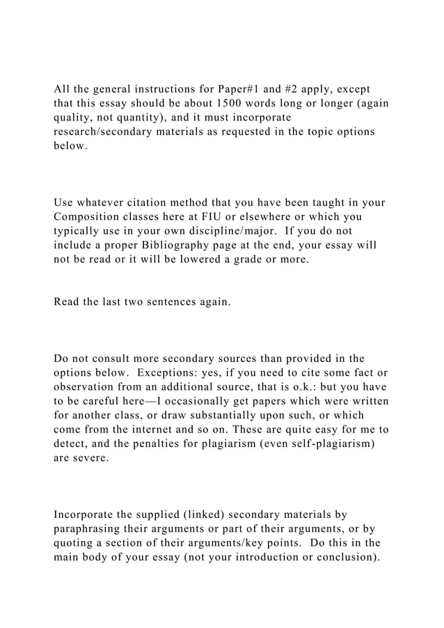 Essay #3 InstructionsThis is a Gordon Rule WritingUCC course,.docx