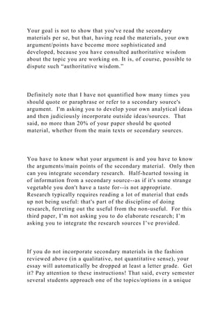 Essay #3 InstructionsThis is a Gordon Rule WritingUCC course,.docx ...