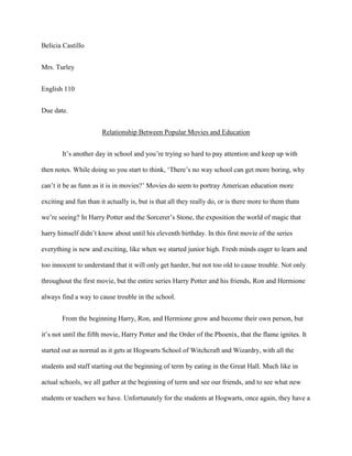 Essay 4 | DOCX | Education