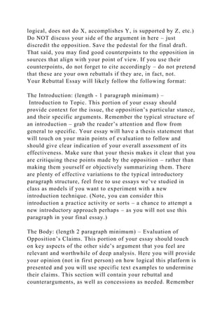 Essay #4 Engaging in Civic DebatesResearch-based Persuasive Arg.docx