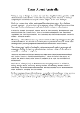 Essay About Australia.pdf