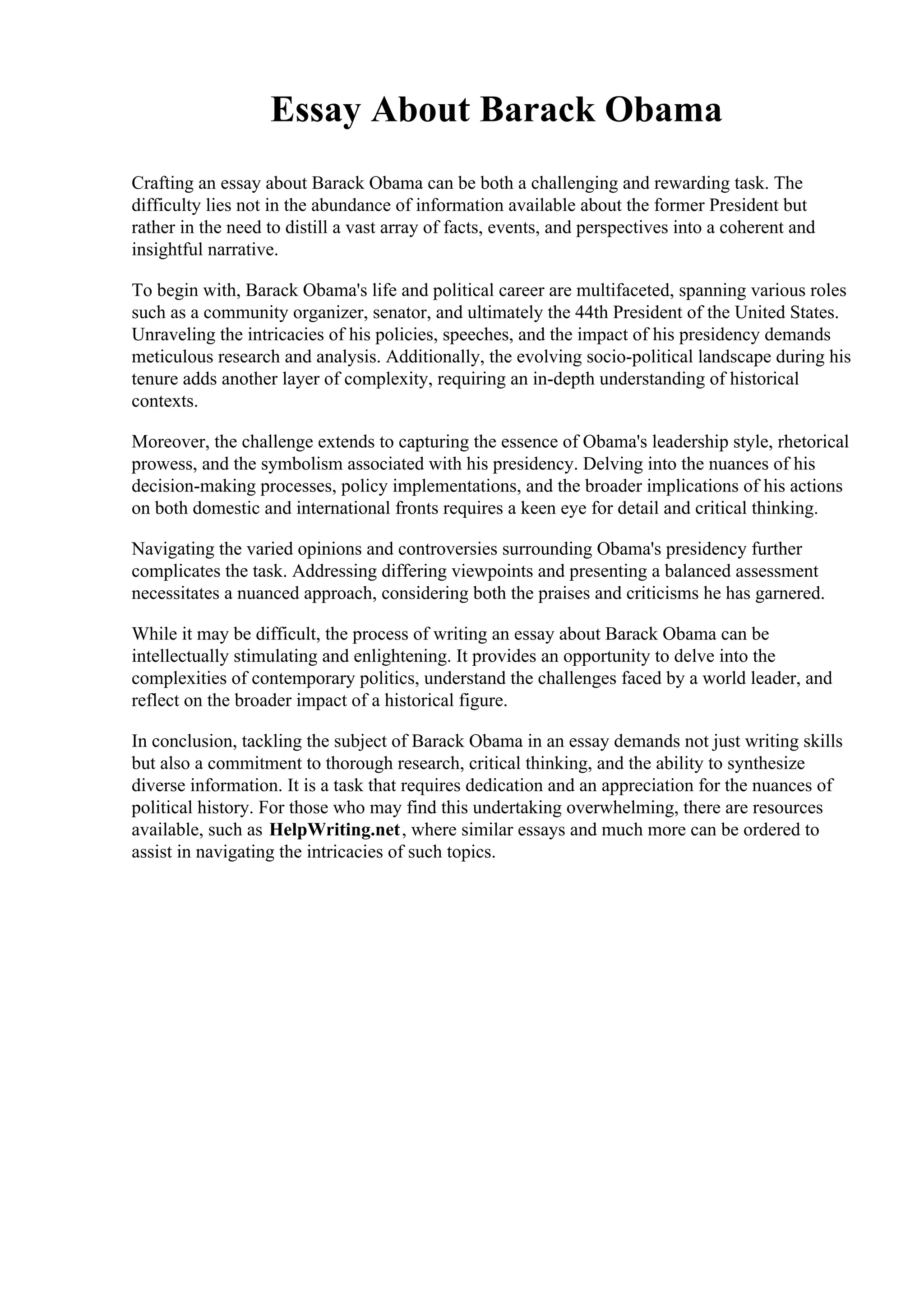 Essay About Barack Obama.pdf