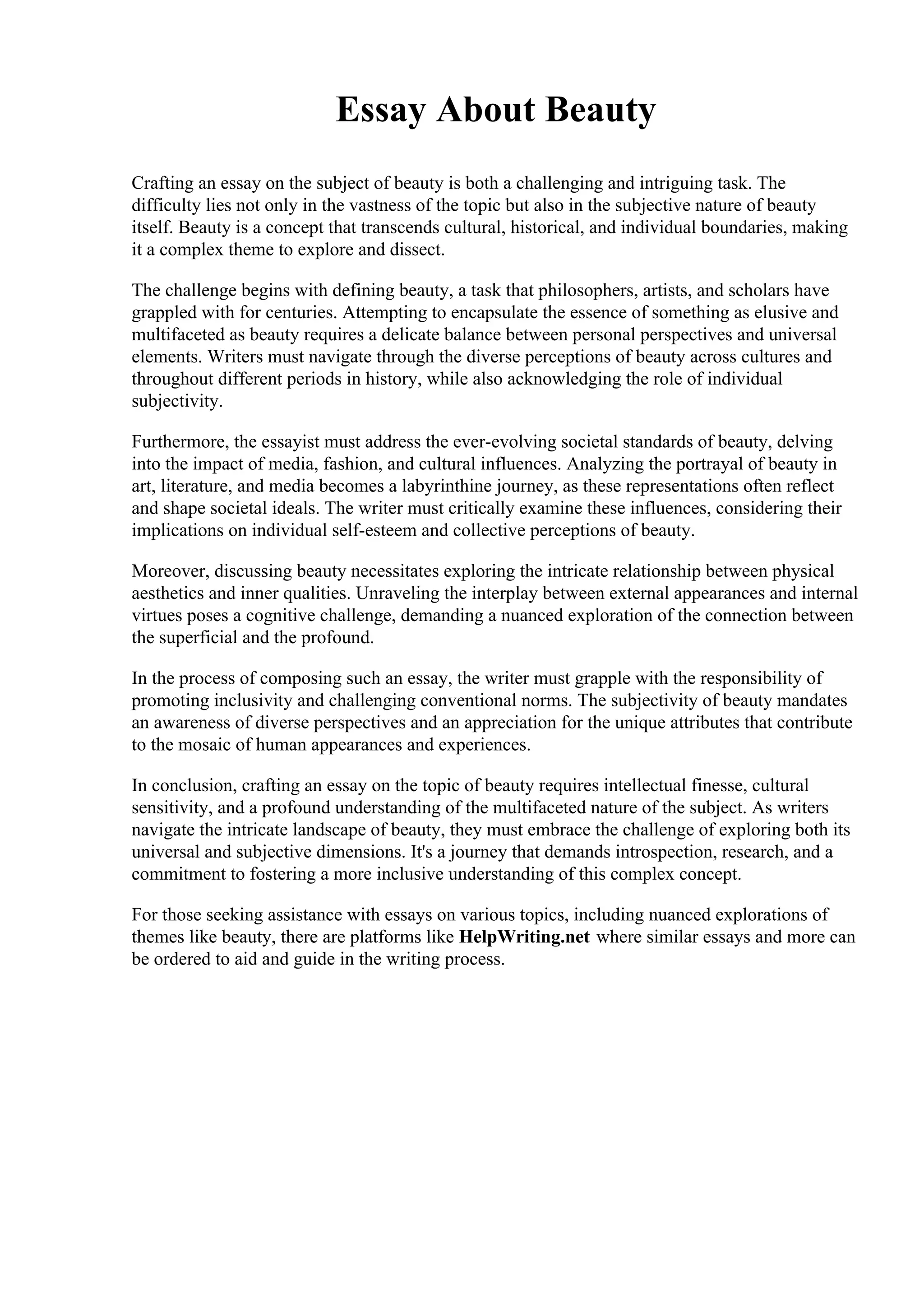 Essay About Beauty.pdf