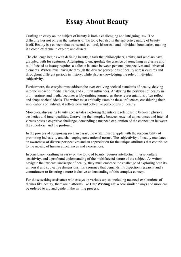 Essay About Beauty.pdf