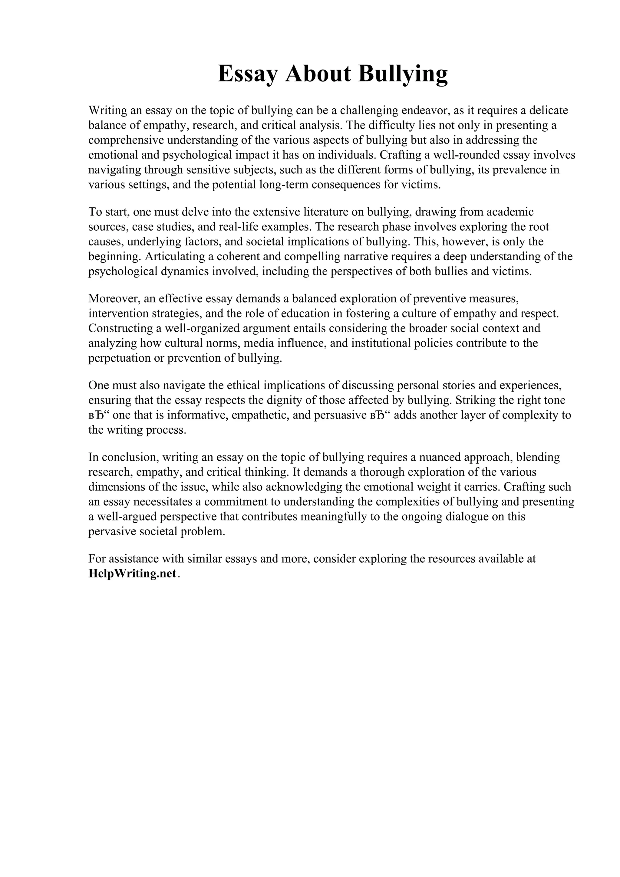 Essay About Bullying.pdf