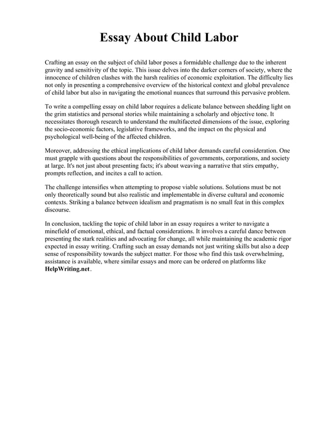 Essay About Child Labor.pdf