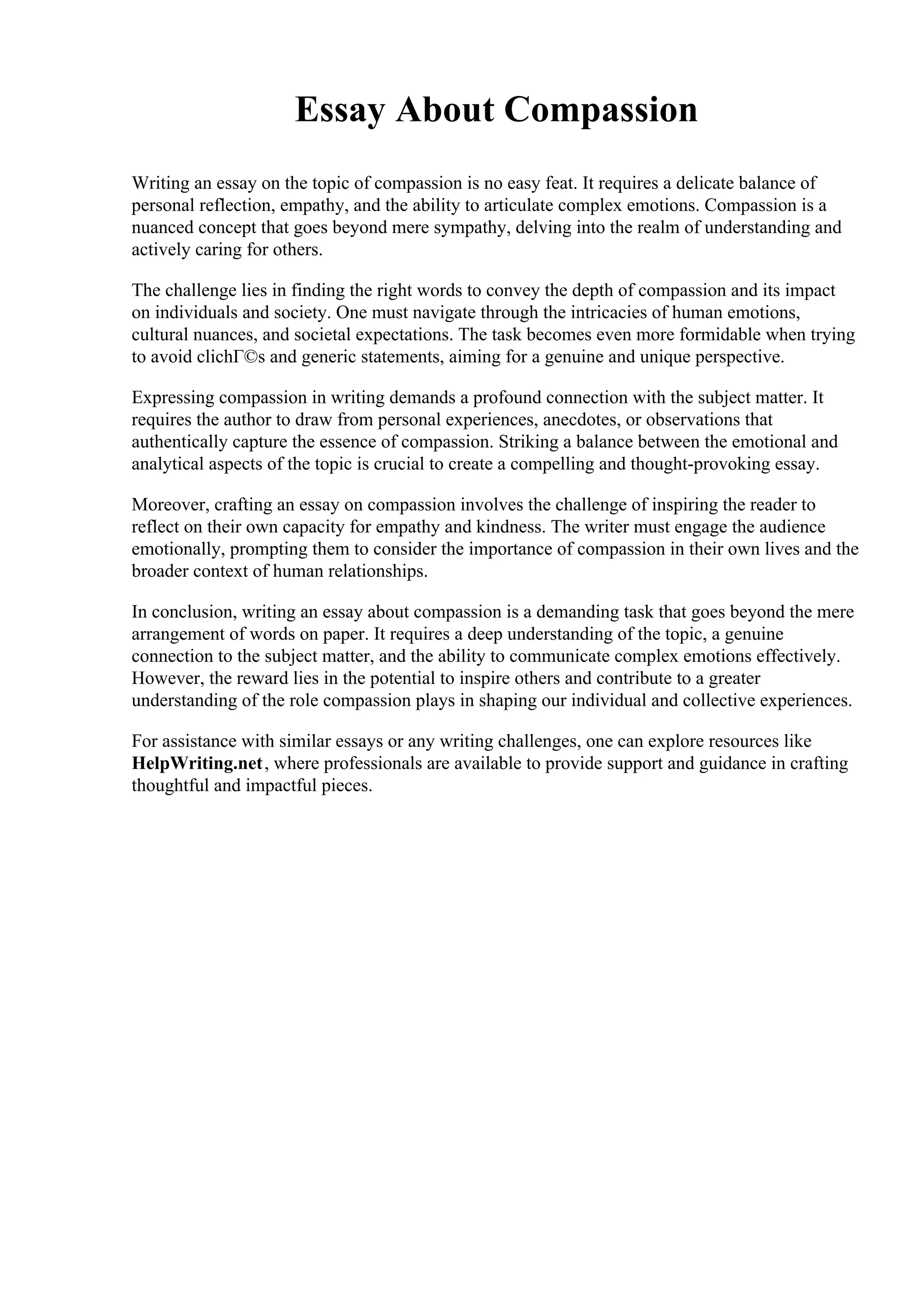 Essay About Compassion.pdf