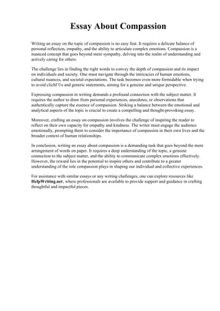 Essay About Compassion.pdf