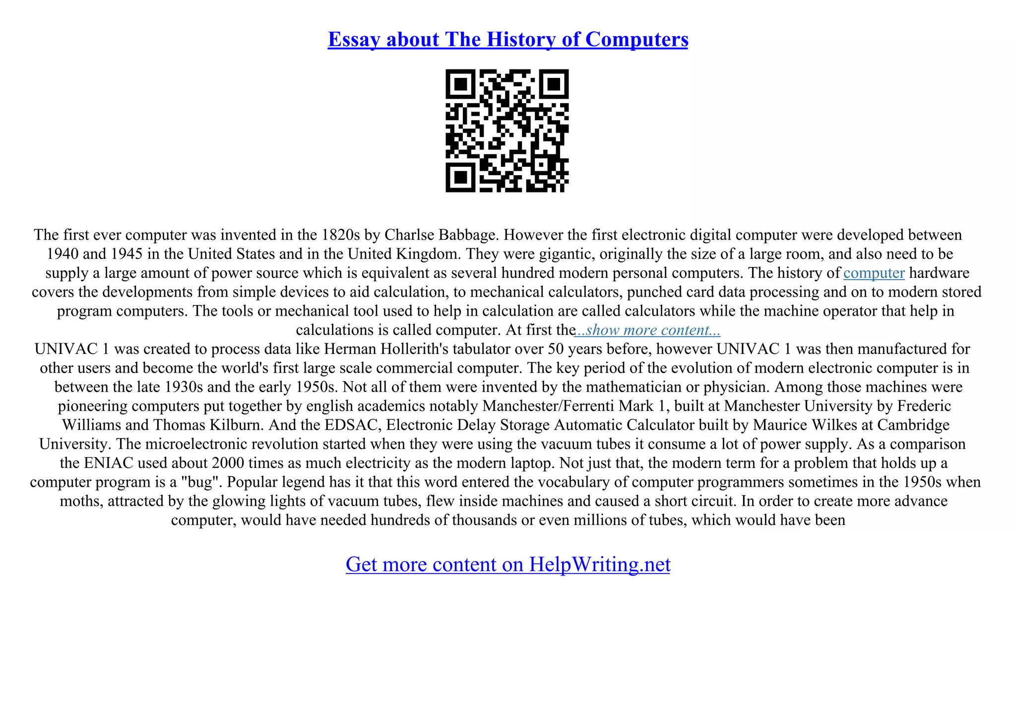 Essay About Computers | PPT