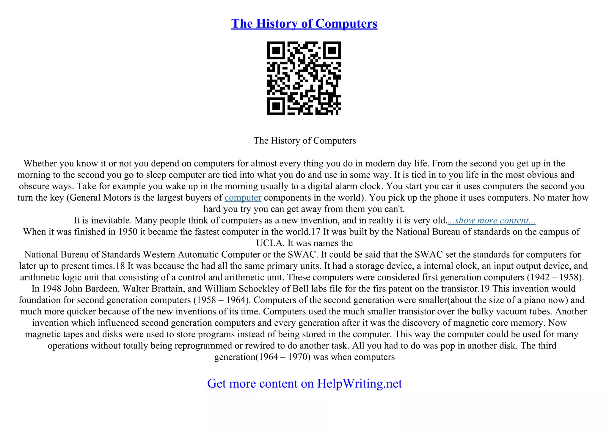 Essay About Computers | PPT