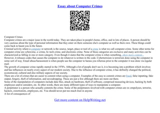 Essay About Computers | PPT