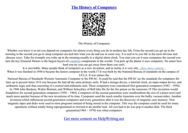 Essay About Computers | PPT