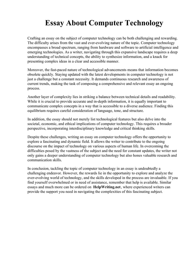 Essay About Computer Technology.pdf
