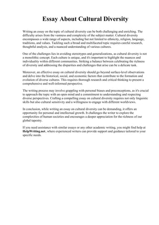Essay About Cultural Diversity.pdf