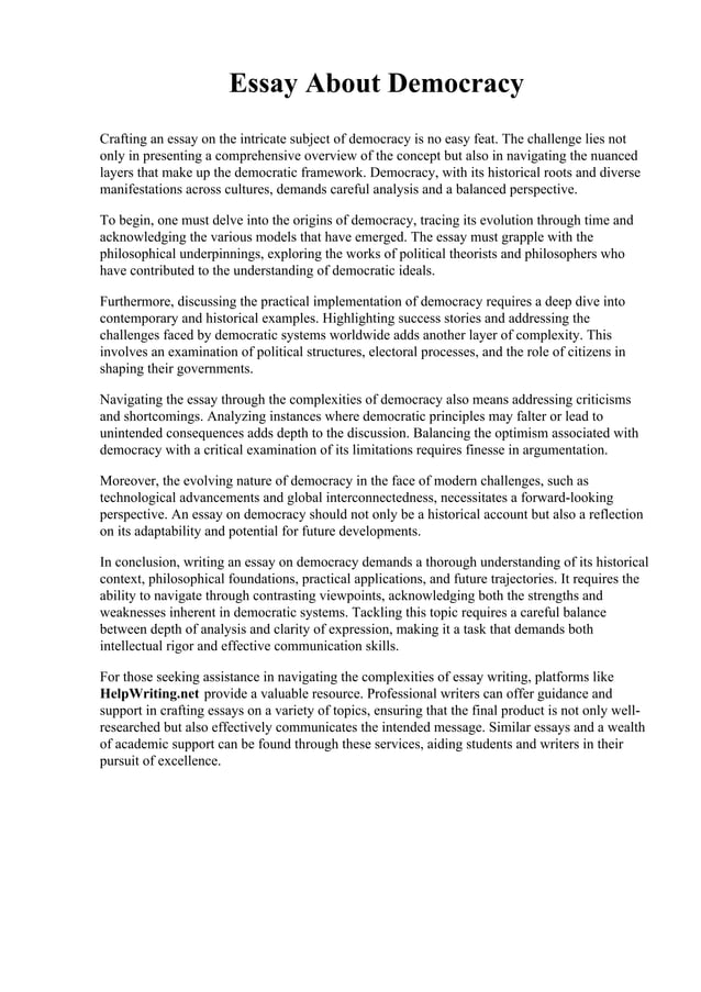 Essay About Democracy.pdf