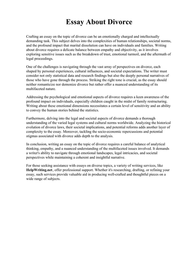 Essay About Divorce.pdf