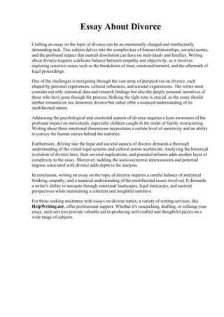 Essay About Divorce.pdf