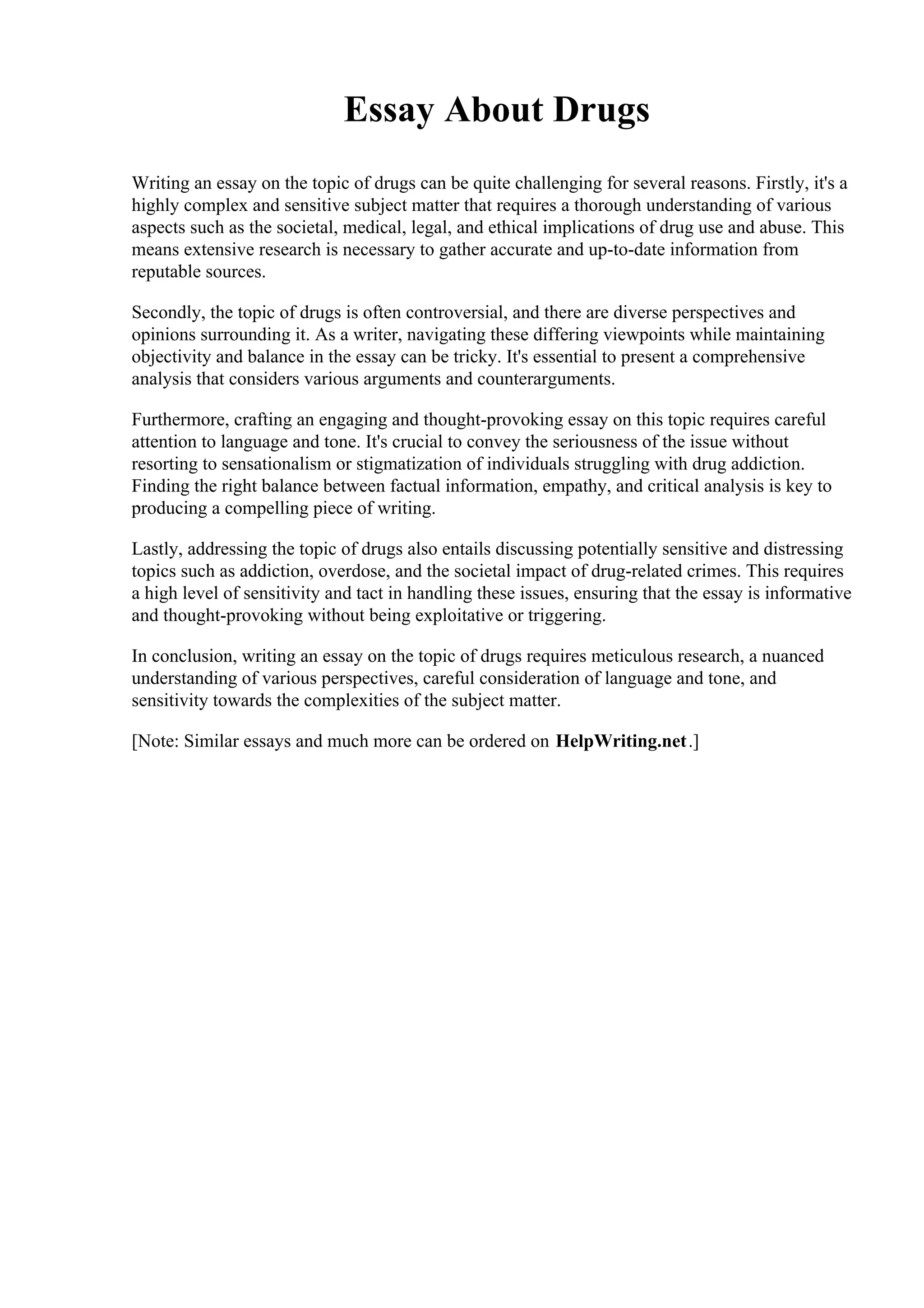 Essay About Drugs.pdf